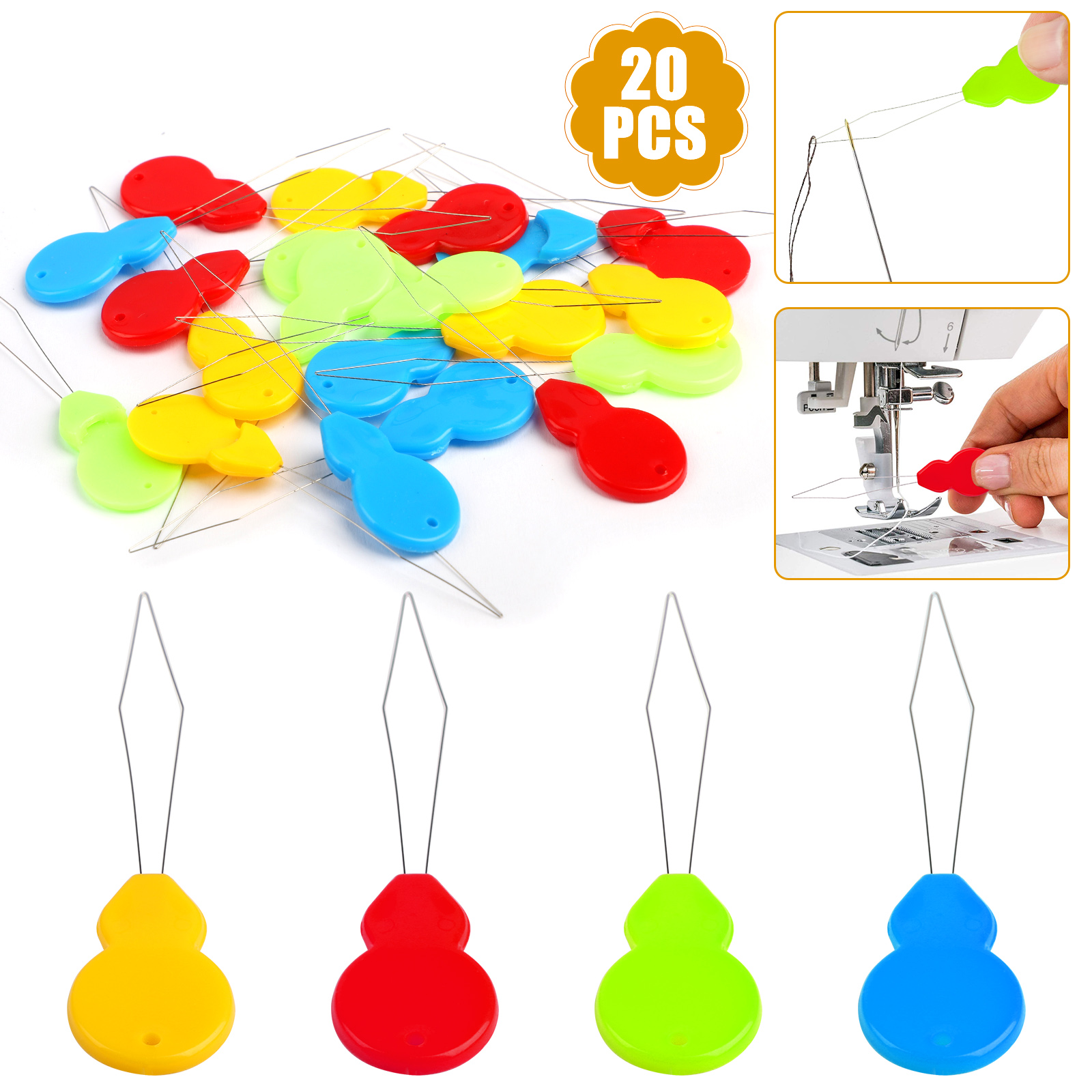 40Pcs DIY Needle Threader Sewing Tool Threading Machine
